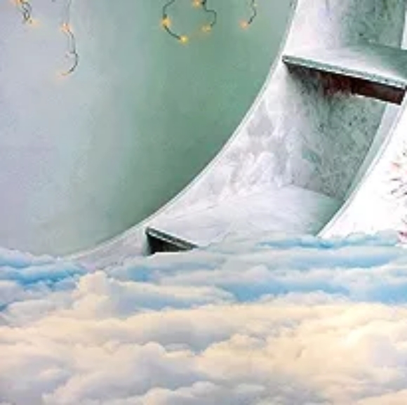 Wall Decor | Cute Cloud Backgrounds Moon Photography Backdrop Vinyl ...